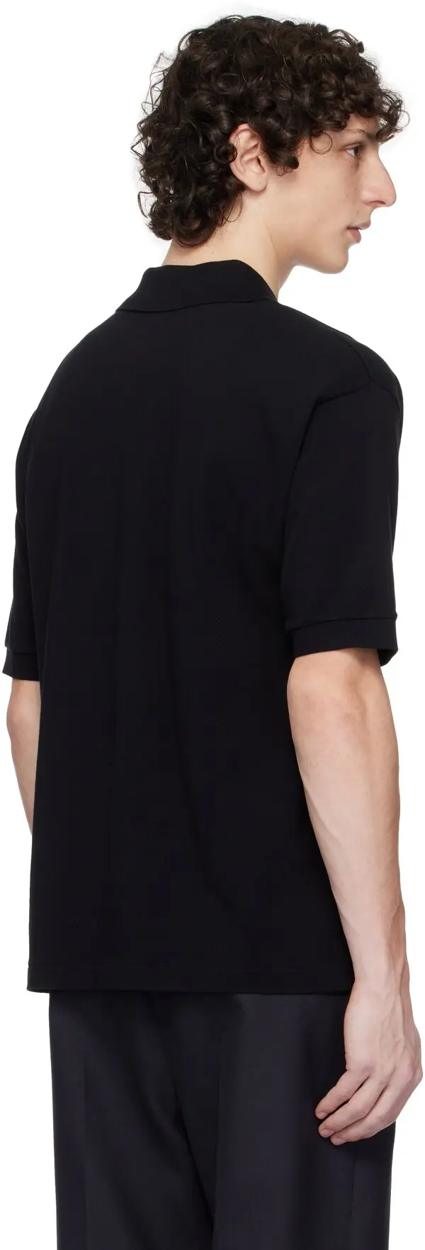Auralee Navy Pima Cotton Heavy Pique Polo - Dark Navy | Editorialist